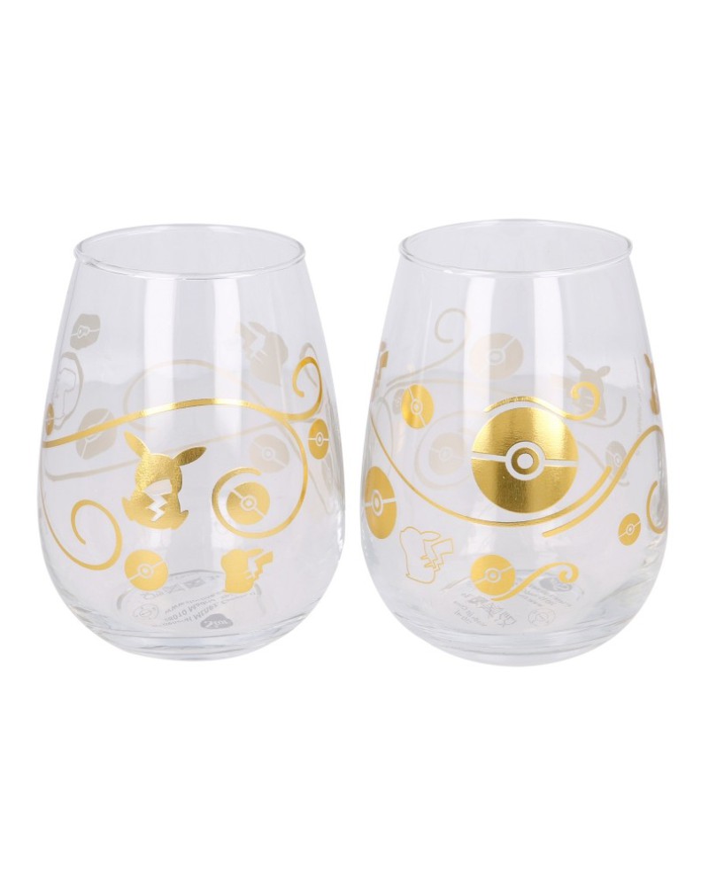 SET 2 VASOS DE CRISTAL 510 ML POKEMON