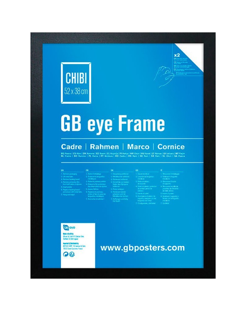 MARCO PARA PÓSTERS NEGRO 52X38CM