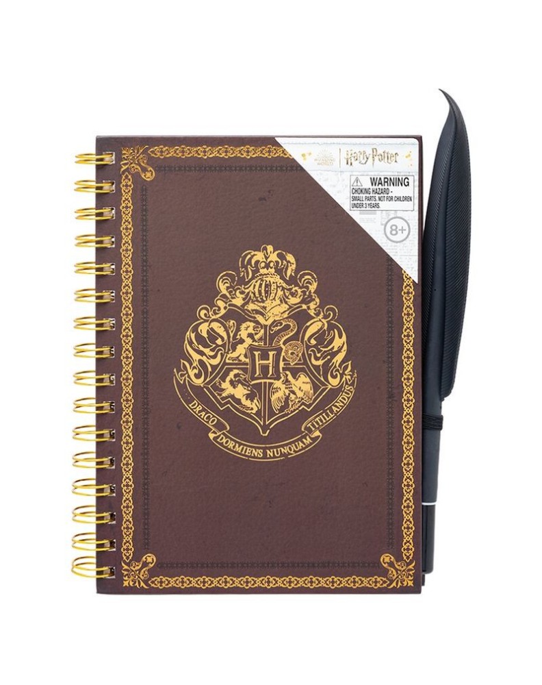 SET DE CUADERNO Y PLUMA HARRY POTTER
