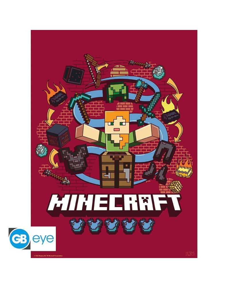 MINECRAFT - SET 2 CHIBI POSTERS - CORE MINECRAFT (52X38)
