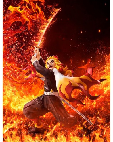 KYOJURO RENGOKU DX SEE FIGURE 35 CM KIMETSU NO YAIBA 1/8 SCALE RE O ...