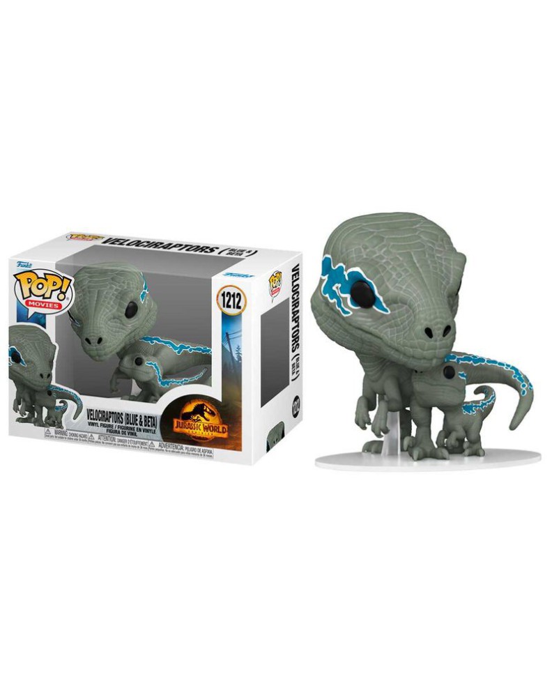 FUNKO POP-ARCADIA-JURASSIC WORLD 3 VELOCIRAPTORS (BLUE & BETA)